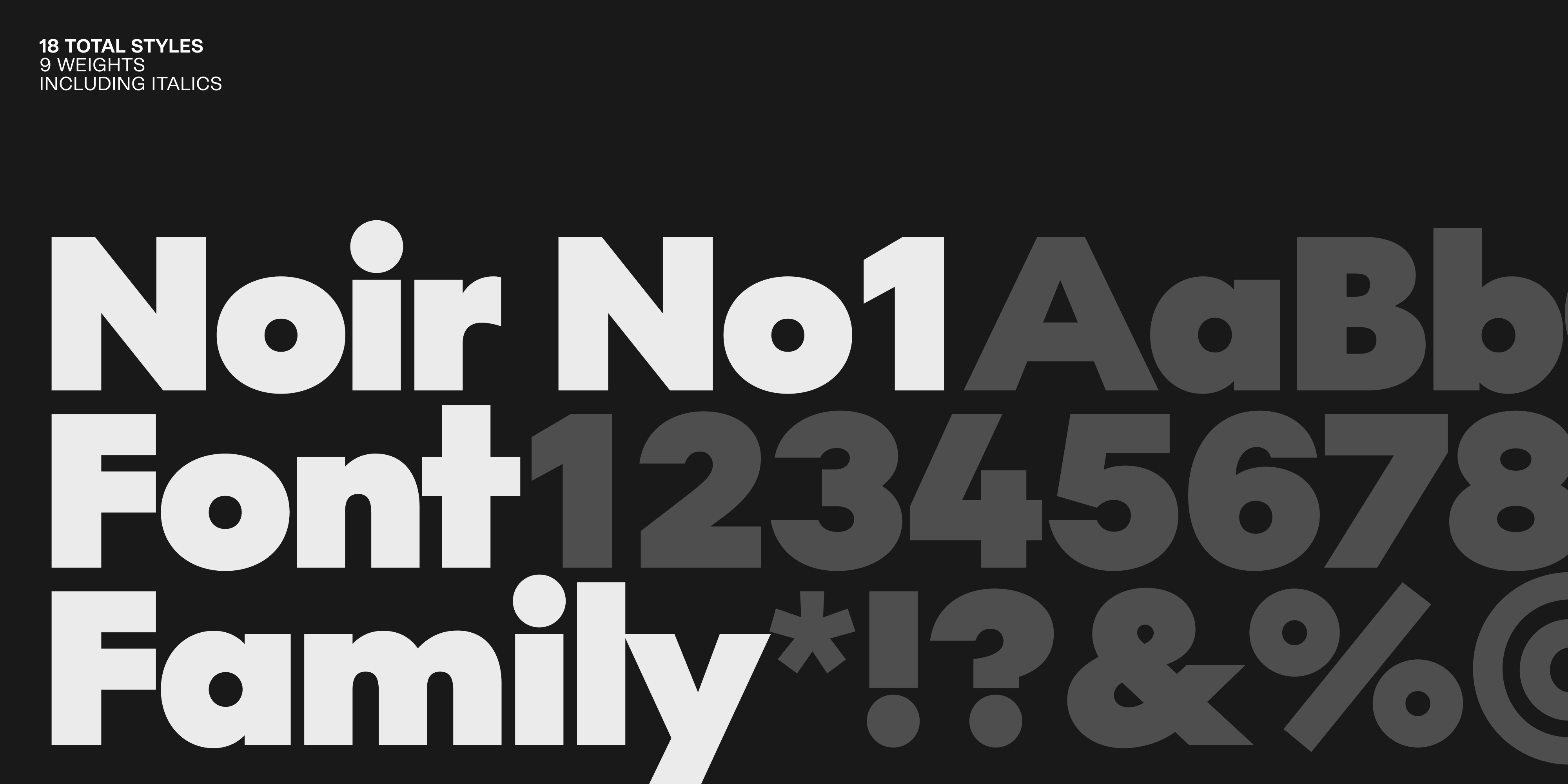 Playtype Fonts and typefaces - Noir No1